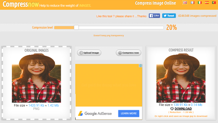 How to Compress Images Online without loosing Quality - IntenseClick